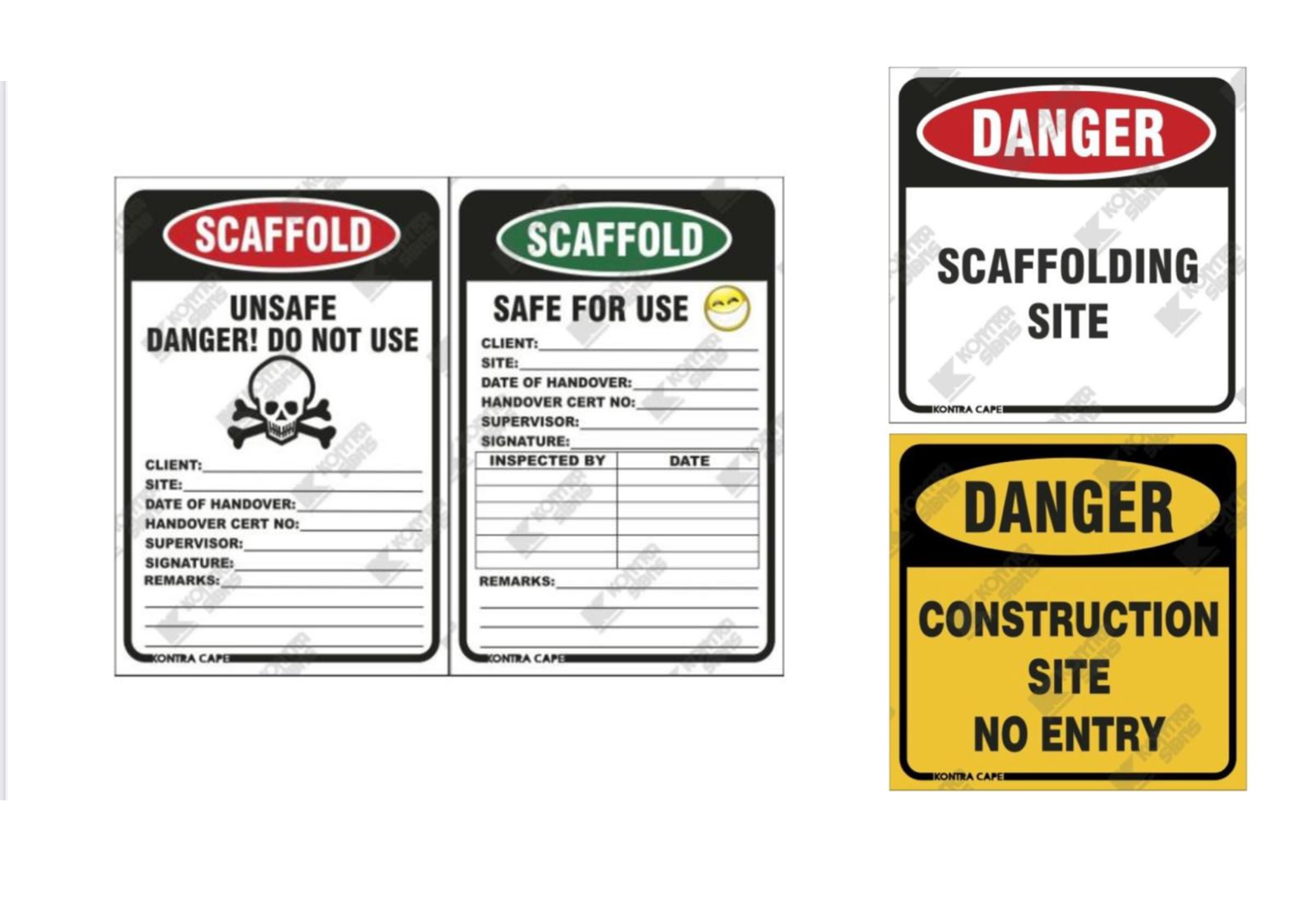 Health and Safety Signage – Home